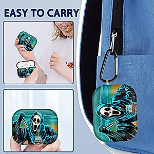 Ulirath Green Skeleton for AirPod Pro 2 Gen Case 2022 Skull Funny Unique Design Cases Scary Cute for AirPods Air Pods Pro 2022 Design Skeleton Cover Cases Skin for Boys Girls Kids