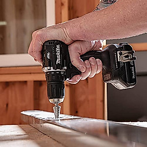 Makita XFD15RB 18V LXT Lithium-Ion Sub-Compact Brushless Cordless 1/2" Driver-Drill Kit (2.0Ah), Black