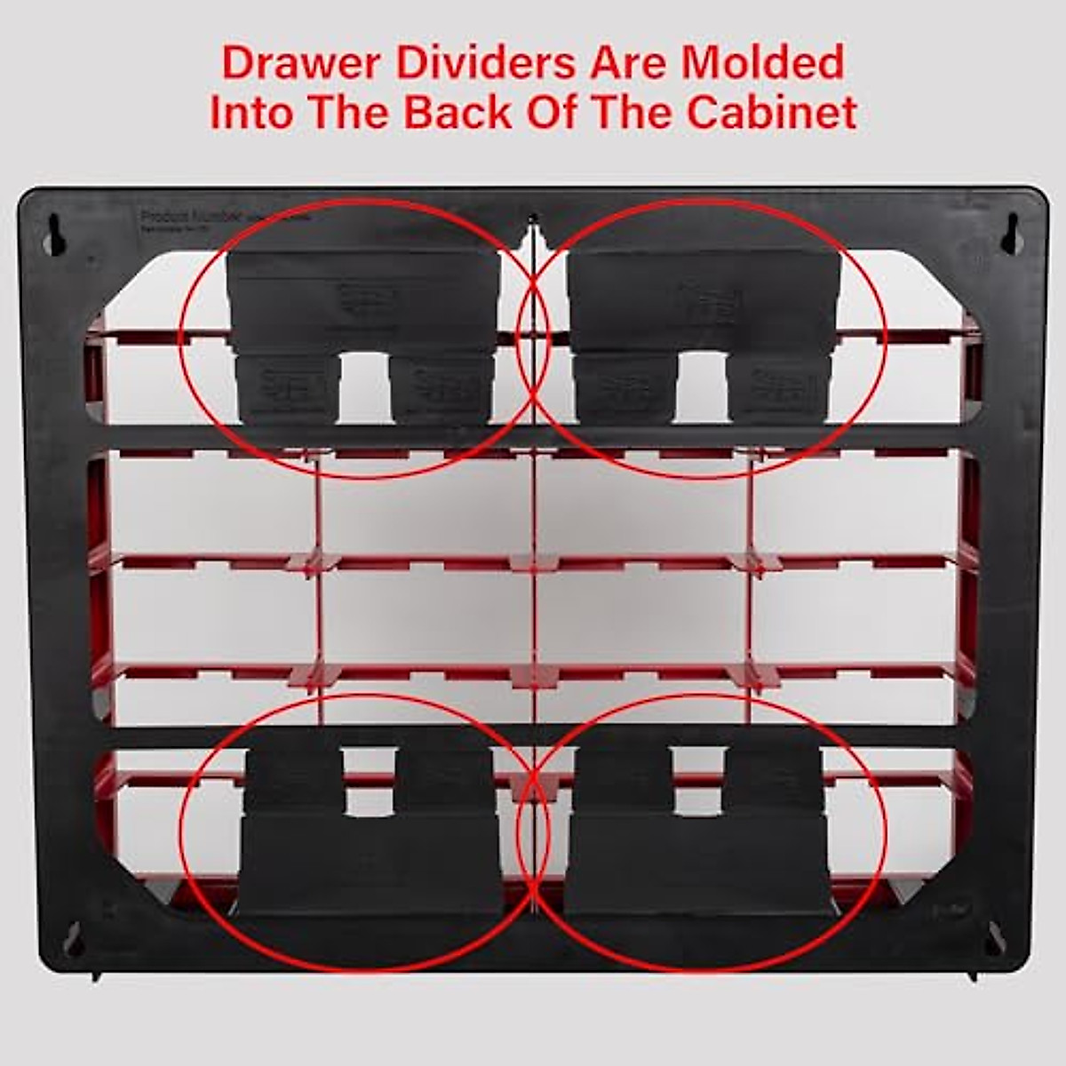 Akro-Mils 10164 64 Drawer Plastic Parts Storage Hardware and Craft Cabinet, 20" x 15.75", Black