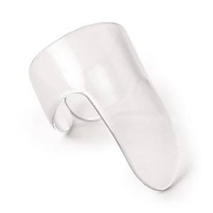 JIM DUNLOP Clear Finger Pick,Medium, Bag of 12 (9032R)