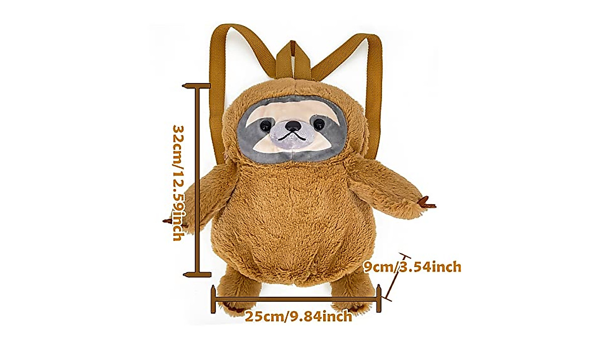Cute Sloth Plush Backpack for Kids | Mewcho