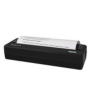 Rongta Portable Printer Wireless for Travel, 300DPI Thermal Inkless Bluetooth Mobile Printer, Support 8.5" X 11" US Letter, Compatible with Android iOS Phone & Laptops (Gray)