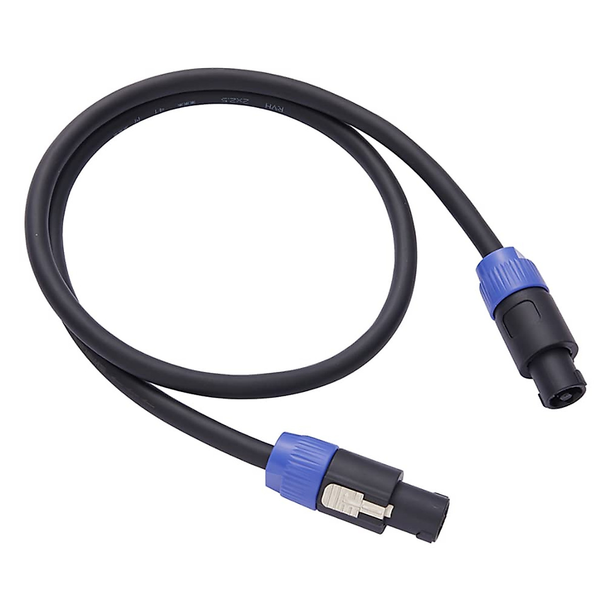 JORZOR Professional OFC Speakon to Speakon Speaker Cables,2M 6.6 Feet, 13 Gauge, 2 Conductor, Male to Male 2M(6.6FT)