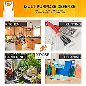 Xpose Safety 100 White Plastic Disposable Aprons For Cooking, Painting and More - Individually Packaged - Durable 1 mil Waterproof Polyethylene - 24" x 48"