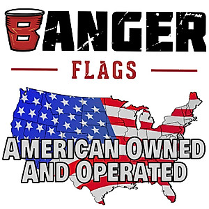 Banger - LGBT - Liberty Guns Beer Tits Motivational Inspirational Office Gym Wall Dorm Decor Design on a 3X5 Feet Flag with 2 Grommets for Easy Outdoor Hanging. Authentic BANGER FLAG
