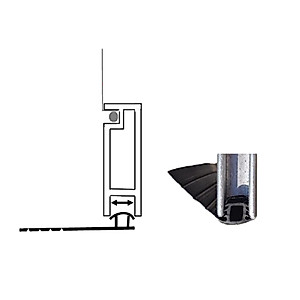 Prime-Line B 791 Black Vinyl Sliding Screen Door Bug Seal (Single Pack), 84 in.