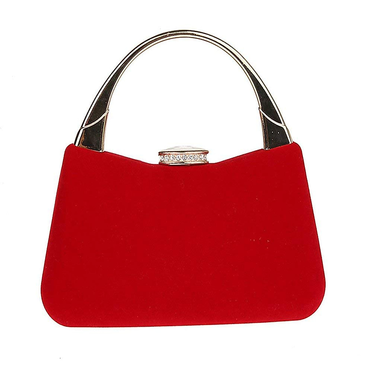 Women Flower Evening Bag Clutch Purse Metal Frame Large Wedding Red Vintage Purse Carved Handle handbag for party Cocktail