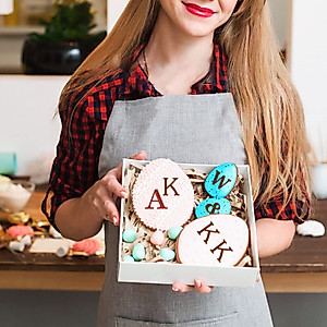 78Pcs Alphabet Cake Stamp Upper and Lower Case Fun Characters, Edible Cookie Stamp Embossed Alphabet Number Tool, Food Grade Fondant Letter Cutters for DIY Cake Biscuit Decorating