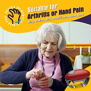 Electric Jar Opener for Weak Hands, Automatic Jar Opener Tool Fits Almost All Lid Sizes, Auto-off Bottle Opener for Seniors with Arthritis