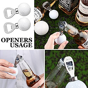 2 Pieces Golf Ball Bottle Opener, Beer Bottle Opener Funny Gifts for Men Women Novelty Items for Golf Lover Beer Enthusiast