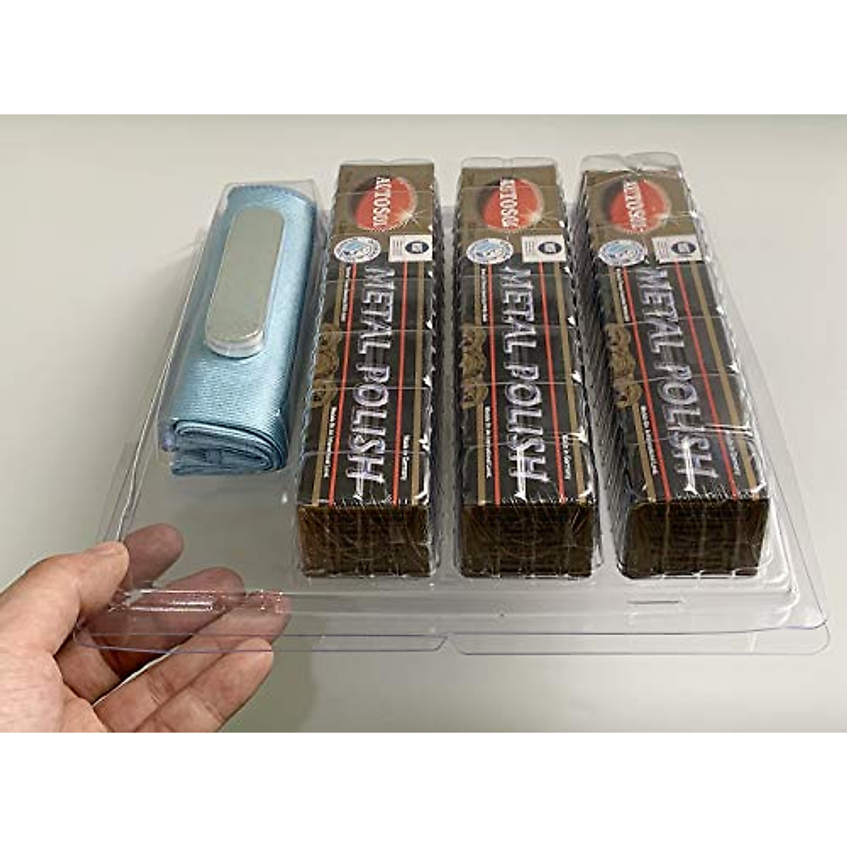 3 Packs Autosol Metal Polish 75ml/3.33oz for Car Metal Kitchen Cleaning Polishing Paste