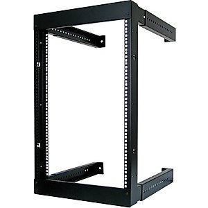 16U Open Wall Mount Frame Rack - Adjustable Depth 18"- 30"