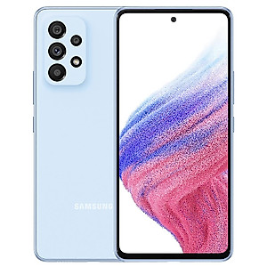 Samsung Galaxy A53 5G (SM-A536E/DS) Dual SIM,128 GB 6GB RAM, Factory Unlocked GSM, International Version - No Warranty - (Awesome Blue)