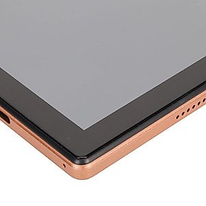 Haofy GPS Tablet, 8GB RAM 256GB ROM 10.1 Inch 2 in 1 Orange Digital Tablet for Entertainment for Studying (US Plug)