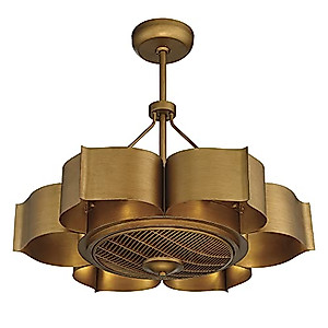 Savoy House 39-FD-125-54 Stockholm 6-Light Fandelier in Gold Patina (31" W x 12" H)