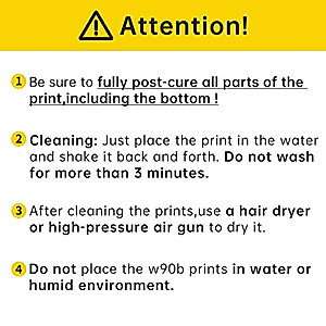 RESIONE W90B Water Washable 3D Printer Resin Almost Odorless LCD UV-Curing Resin 405nm Standard Photopolymer Resin for DLP MSLA LCD 3D Printing (Transparent Orange, 500g)