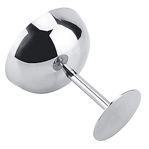 Haofy Ice Cream Cups, Fruit Bowl, Stainless Steel Ice Cream Bowls Resuable Dessert Mousse Cups Dessert Dish for Serving Ice Cream Salad Fruit Pudding(Tall feet)