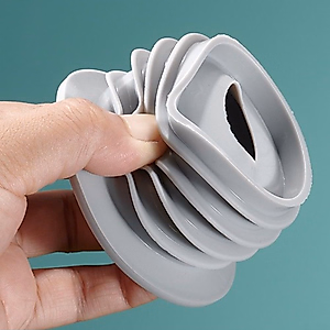Silicone Anti-Odor Floor Drain Sewer Deodorant Cover, Washing Machine Drain Pipe Seal, Anti-Odor Floor Drain Sewer Pipe Seal Ring Sealing Cover, Gray