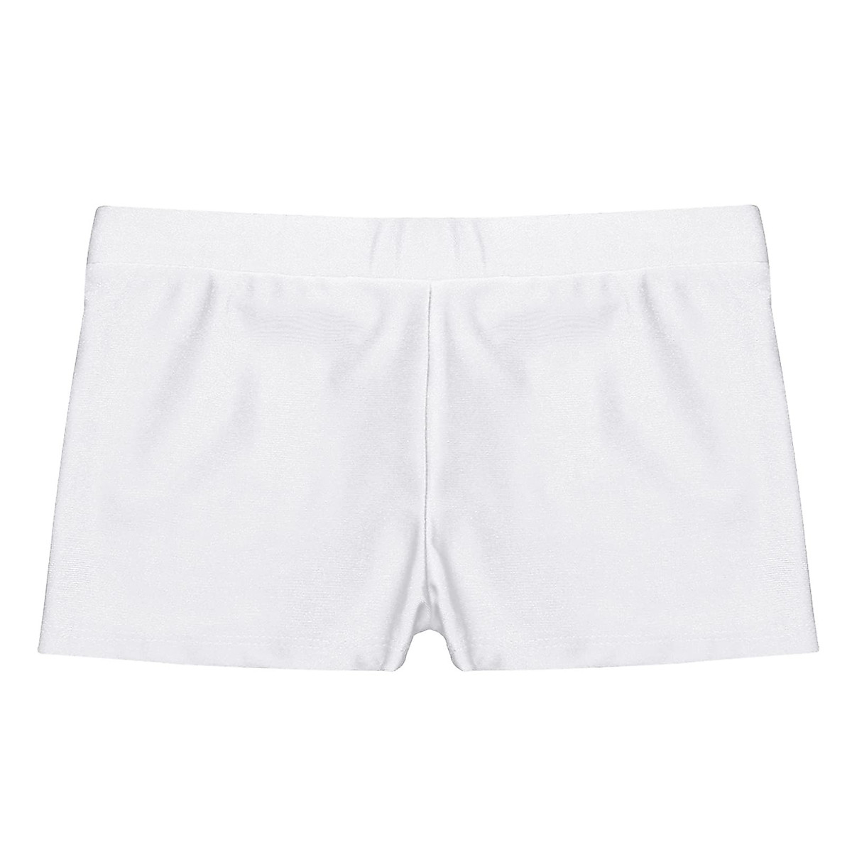 iiniim Kids Girls Stretch Cotton Gymnastics Ballet Dance Booty Shorts Workout Sports Yoga Cycling Running Active Shorts White 12