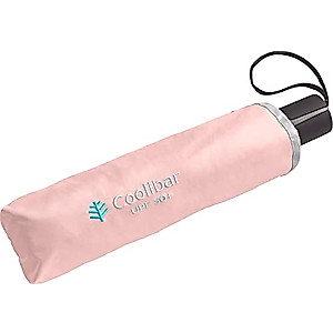 Coolibar UPF 50+ 42 Inch Sodalis Travel Umbrella - Sun Protective (One Size- Light Rose)