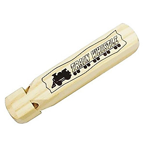 Solid Wood Train Whistle 4 Tone, Role Play Lover Wooden Whistle Thomas for Educational Party favorsToy Gift Prop Contest or Carnival Prize
