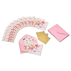 Papyrus Blank Cards with Envelopes, Blossoms (12-Count)