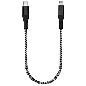 ANDNOVA USB C to Lightning Cable [2FT MFi Certified] Short Type c to iPhone Cable Supports Power Delivery Fast Charging for iPhone 13 Pro Max/mini/12 pro/11 Pro Max/X/XS/XR/XS Max (2 Feet)