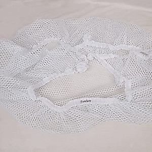 Powkoo Toy Hammock Stuffed Animals Storage Hammock Stuffie Squishmallows Party Hammock Toy Organizers Collection | Size:72" x 48" x 48" (White)