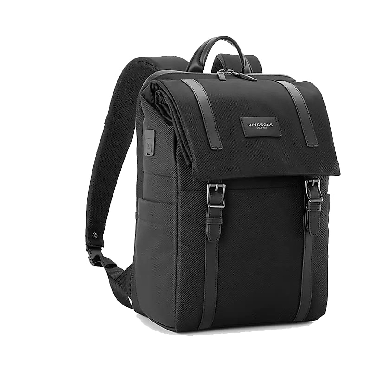 Kingsons, Casual Urban backpack for men and woman, 15.6-inch laptops ECO bag, Recycling water resistant material with modern design and USB charging port