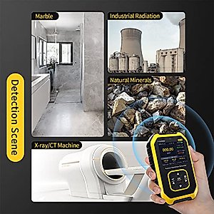 Sutlumisi Geiger Counter Nuclear Radiation Detector - Radiation Dosimeter with LCD Display, Portable Handheld Beta Gamma X-ray Rechargeable Radiation Meter, 5 Dosage Units Switched,0.0μSv-500mSv