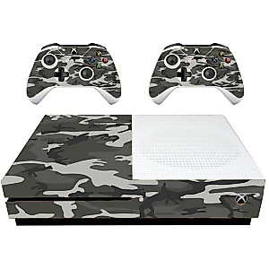 VWAQ Arctic Camouflage Skin Designed to Fit Xbox One S Console and Controllers - XSGC14