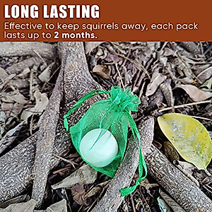 SEEKBIT 8 Pack Squirrel Repellent | Squirrel Deterrent Attic, Car, Engines, Under Hood, Vehicle, Garage | Chipmunk Rodent Mice Repellent | Garden, Yard, Outdoor, Bird Feeder Repeller