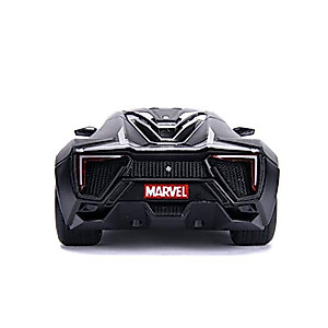 Jada Toys Marvel Black Panther & Lykan Hypersport Die-cast Car, 1:24 ScaleVehicle & 2.75 Collectible Figurine