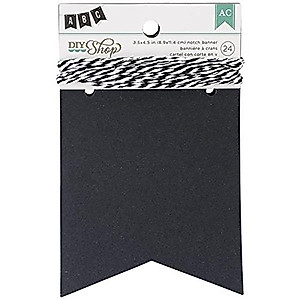 DIY Shop Chalkboard Notch Banner by American Crafts | 24-piece | Includes string
