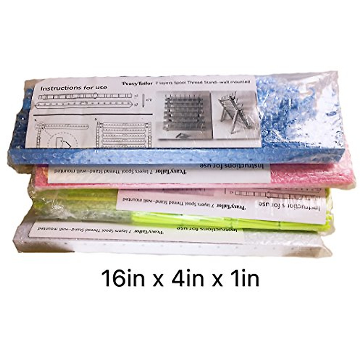 PeavyTailor Seven Layers Thread Stand/Rack Organizer for Sewing Quilting Embroidery Spools and Mini Cones -White