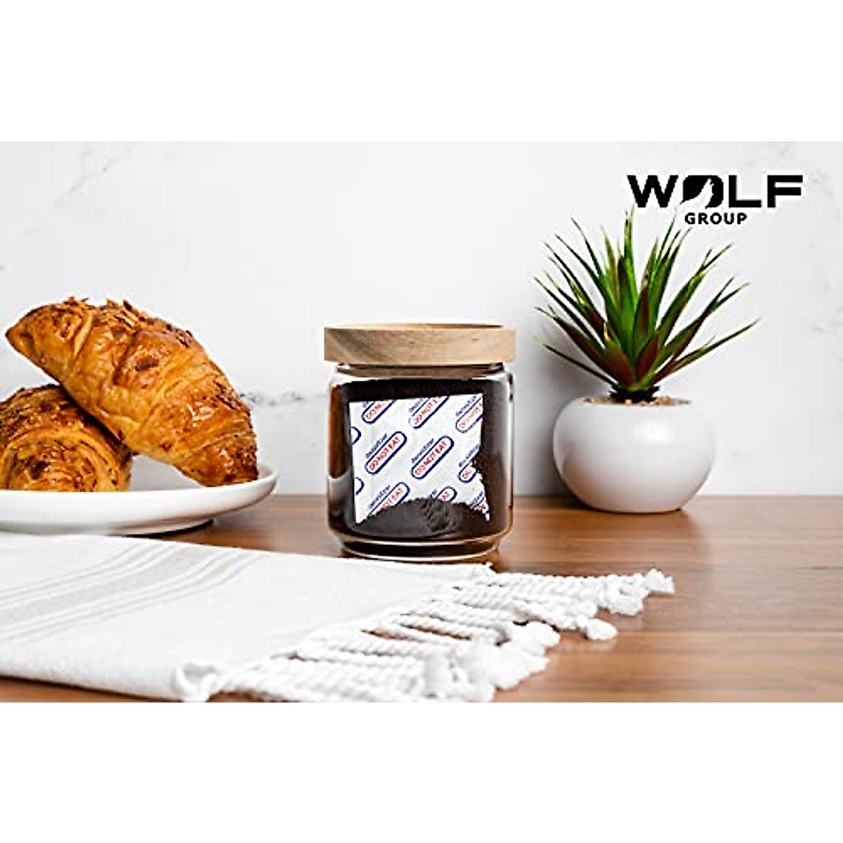 WolfGroup(110-Pack)100cc oxygen absorbers for food storage,food grade oxygen absorbers packets for Home Made Jerky and Long Term Food freshness