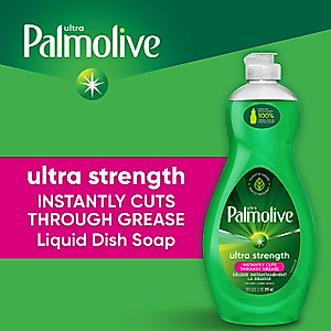 Palmolive Ultra Strength Liquid Dish Soap, Original Green, 20 Fluid Ounce(Packaging May Vary)