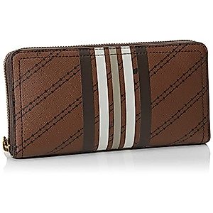 Fossil Women's Logan Faux Leather Wallet RFID Blocking Zip Around Clutch with Wristlet Strap, Print (Model: SL7828199)