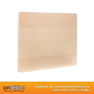 getDigital High Precision Cutting Board for the obsessive Cook - A nerdy Kitchen Gadget Chopping Block with Measurements & Angles - 100% Natural Beech-Wood, 12.2 x 9.84 Inch
