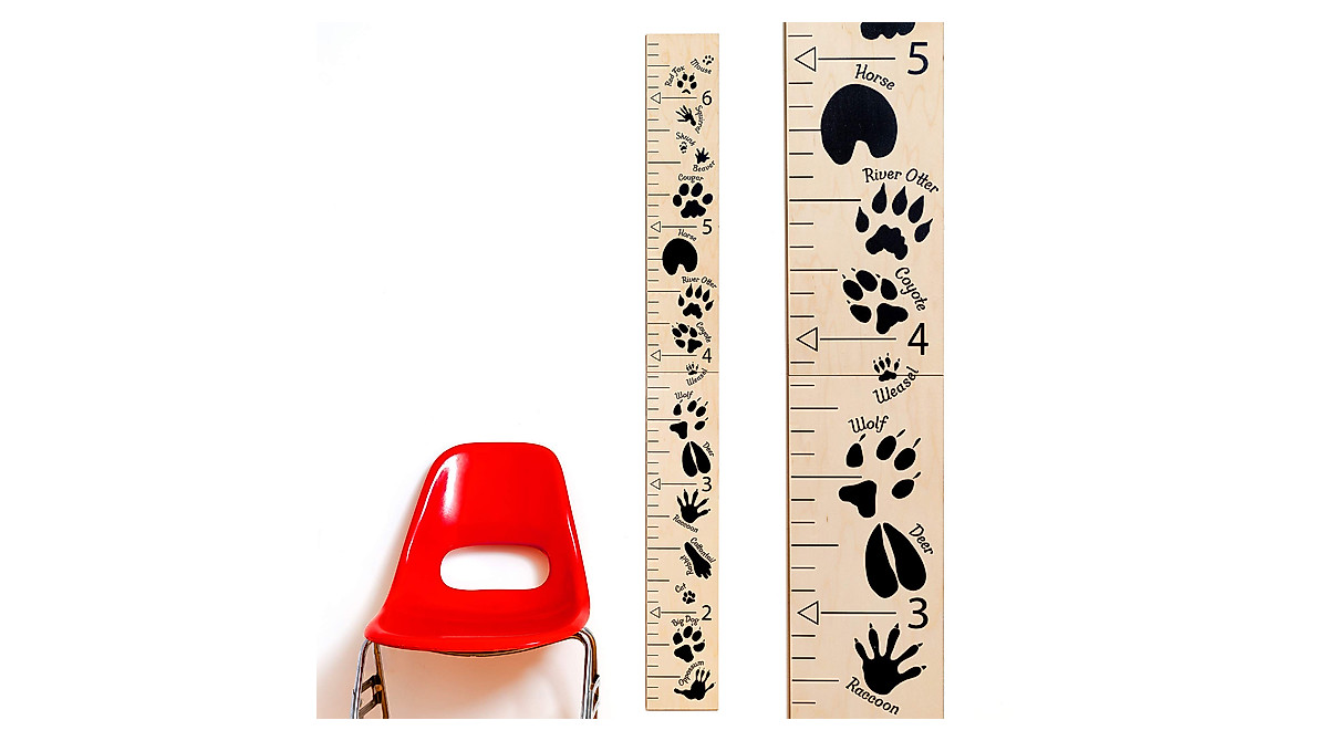 HEADWATERS STUDIO Kids Wooden Wall Growth Chart, Boys and Girls ...