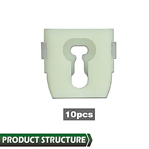 GRAND ORANGE Body Side Belt Moulding Molding Trim Clips 10pcs Compatible with Ford F100 F150 F250 F350 1973 1974 1975 1976 1977 1978 1979/Fit Ford Broncos 1978-1979