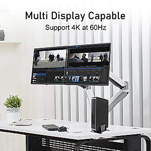 msecore Micro Computer Server, Mini Desktop PC with Xeon E3-1231V3, GeForce GTX1650 4G, 16G RAM| 256G SSD, 4K, DisplayPort, HDMI, WiFi, Bluetooth, Multi-Screen Display, Win11 Pro