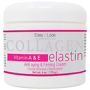 Collagen Elastin Cream Vitamins A & E Anti aging and Firming Cream 4oz