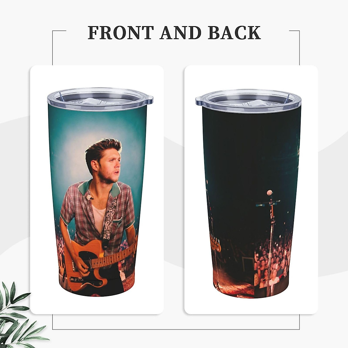 UALWORY Niall Music Horan Tumbler Cup 20oz Travel Coffee Mug with Lid and Straw Stainless Steel Insulated Mugs