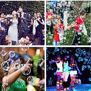 14.6’’ Big Bubble Wands for Kids Bubble Wand Bulk with Bubbles Refill Solution for Summer Toy, Bubbles Bulk Party Favors, Outdoors Toys Gifts for Boys Girls Party Supplies (12)