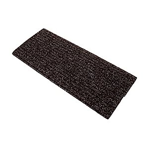 Camco 42955 RV Step Rug ( Premium Wrap Around Double Ribbed , 100% Polyester (18" x 23") - Brown)