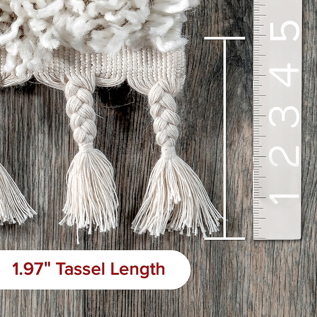 nuLOOM Neva Solid 2x12 Runner Shag Rug for Living Room Bedroom Dining Room Nursery Entryway Hallway, Ivory