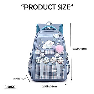 owsber New Cute Backpack Cartoon Backpack Travel Backpacks,Large Capacity Waterproof Backpack for Christmas Gifts (10, A)