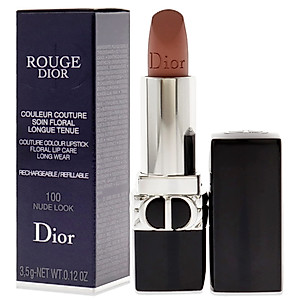 Dior Christian Rouge Couture Lipstick Matte - 100 Nude Look Lipstick (Refillable) Women 0.12 oz