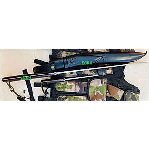 Kukri Factory Outlet Nepal - 21" Traditional Sirupate 2 Chira (Fullers) Rust Free Khukuri, Village Farmers High Carbon Steel Blade Knives